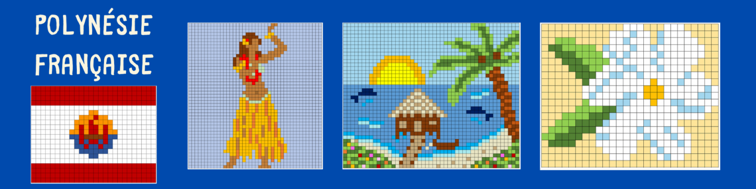 Pixel art Tour du monde - Maîtresse Hérisson