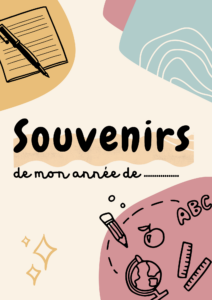 Livret souvenirs pour la fin d'année - Maîtresse Hérisson
