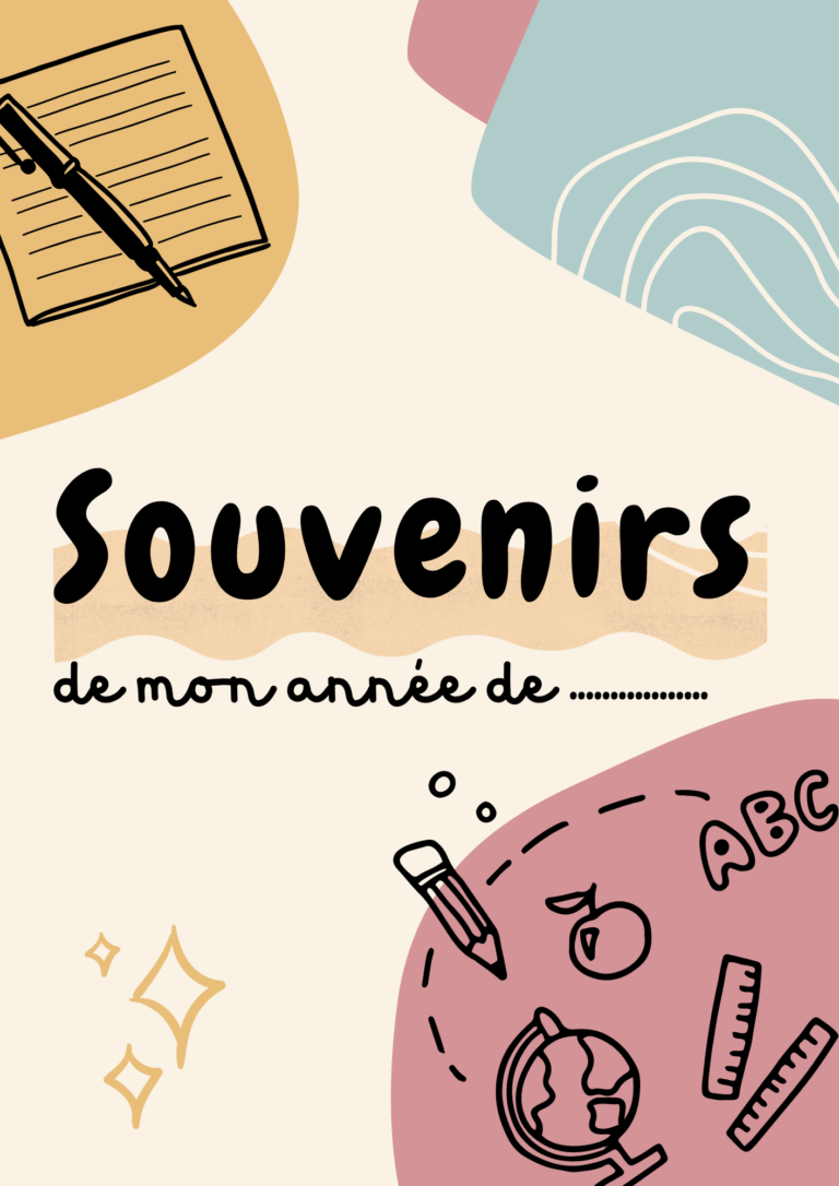 Livret souvenirs pour la fin d'année - Maîtresse Hérisson